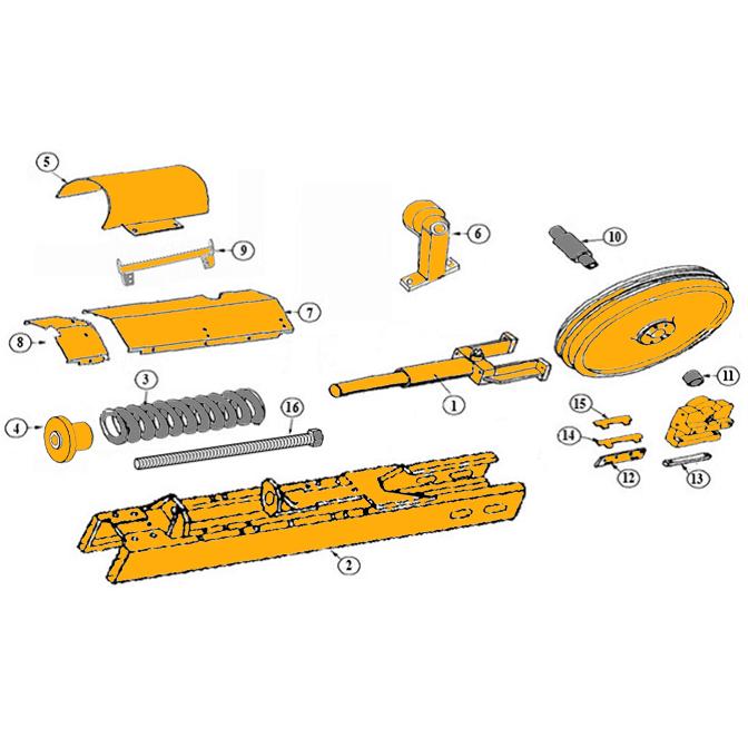 John Deere 555G, 650G Track Adjuster Parts | HW Part Store