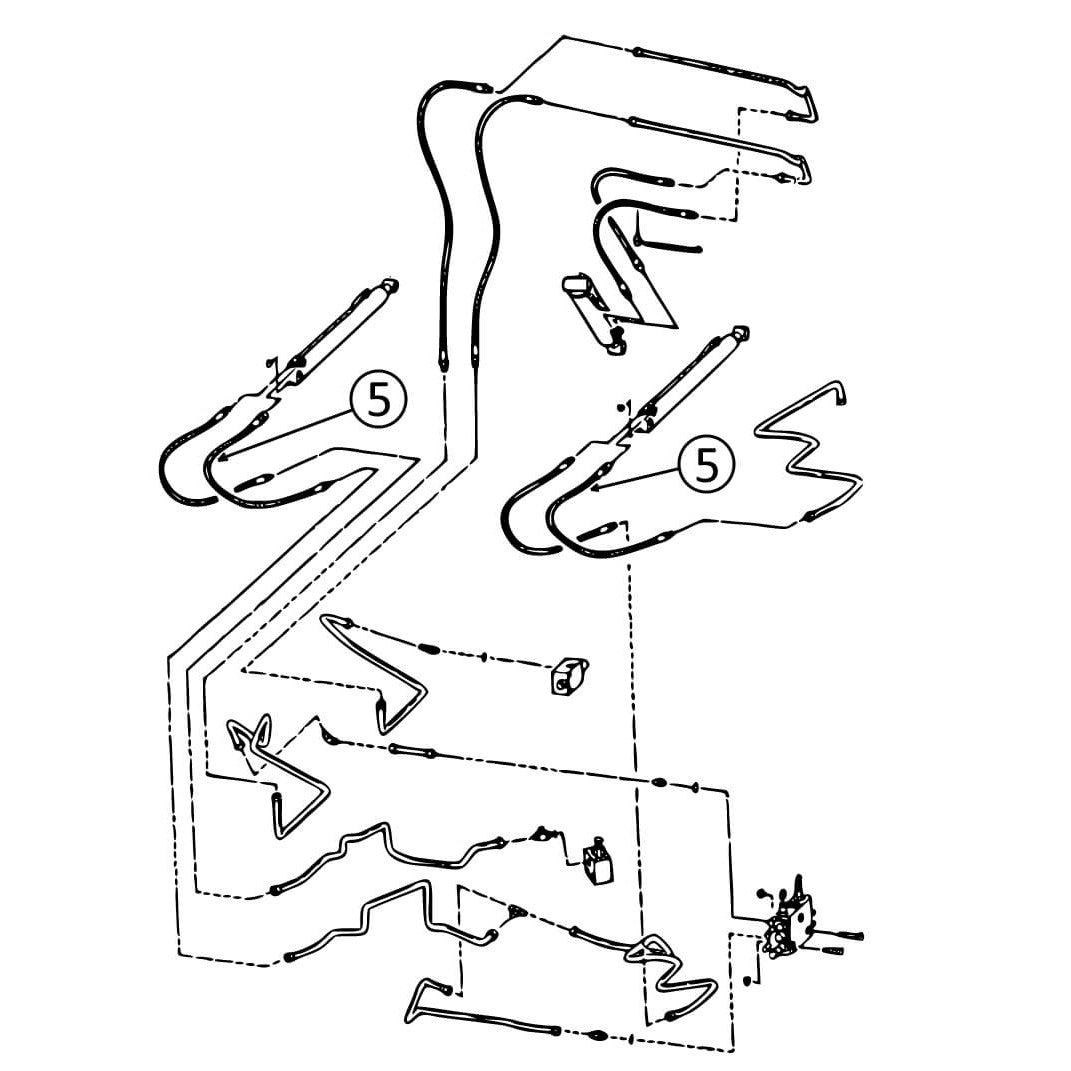 Bobcat 751, 751C, 751G Loader Lift Cyl Bore End Hose | HW Part Store