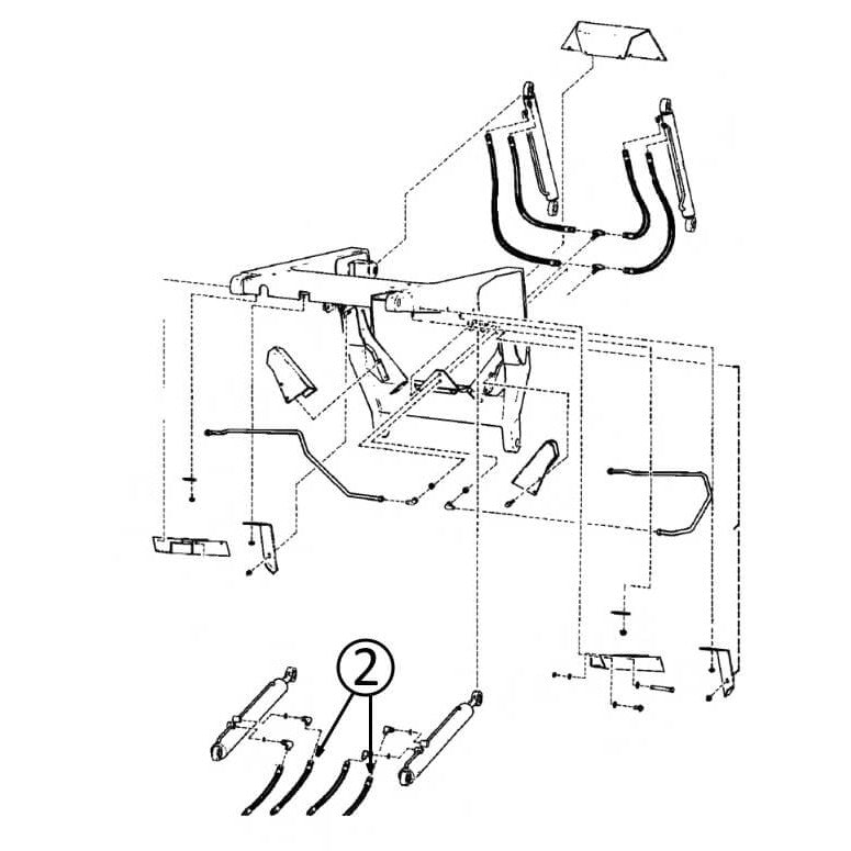 Bobcat 980 Loader Lift Cylinder Rod End Hose | HW Part Store