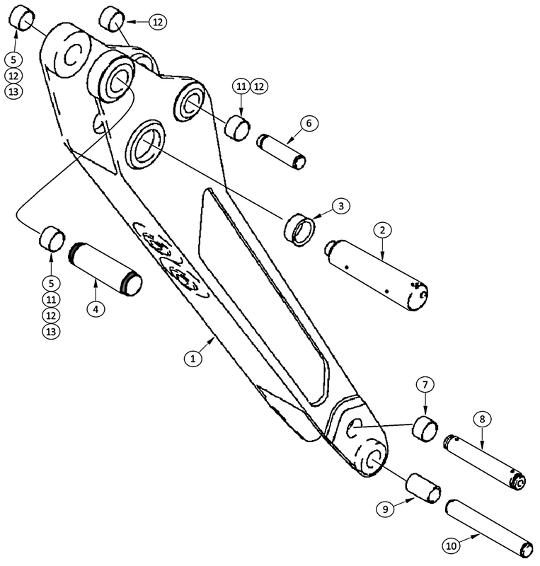 Case 580L & 580M Dipper Arm Parts | HW Part Store
