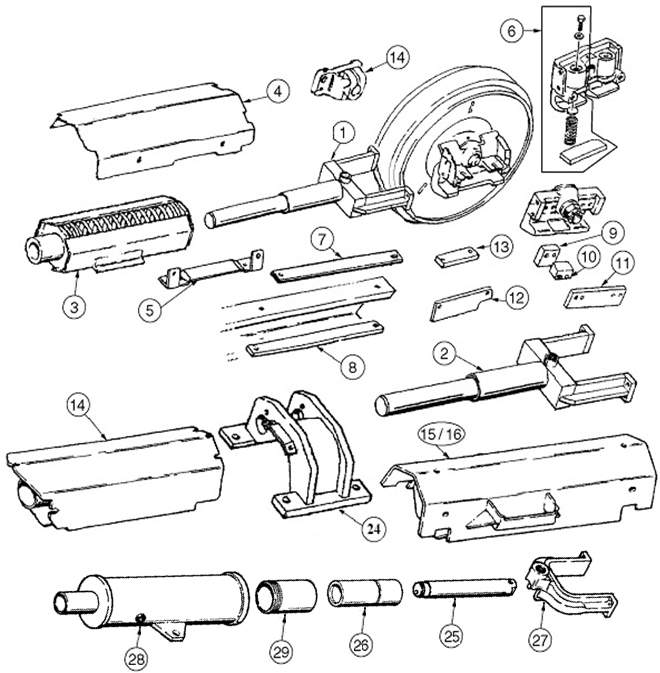 Case 1450, 1450B, 1450, 1455B Track Adjuster Parts | HW Part Store