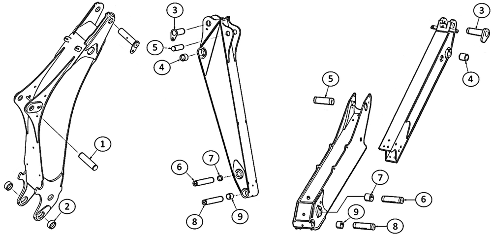 John Deere 310SJ & 310SK Boom & Dipper Parts | HW Part Store