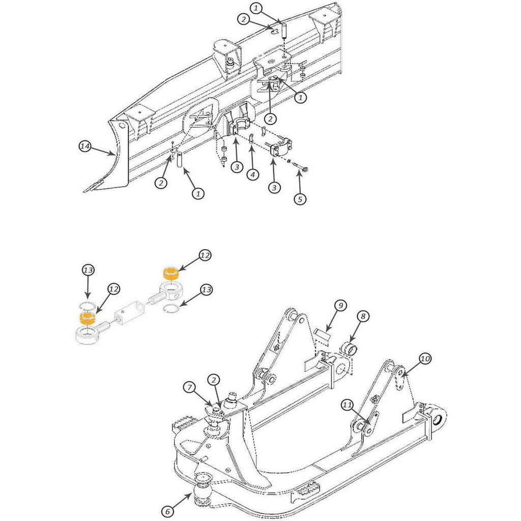 Cat D3K, D4K, D5K Bushing Pitch Jack | HW Part Store